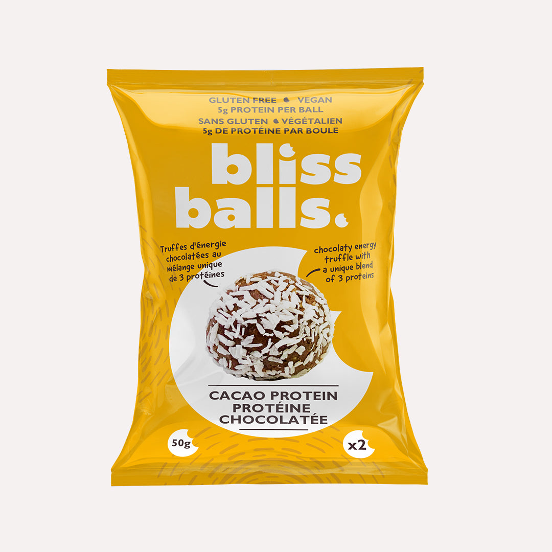 Delicious and Nutritious: Organic Cacao Protein Bliss Balls 2 Pack
